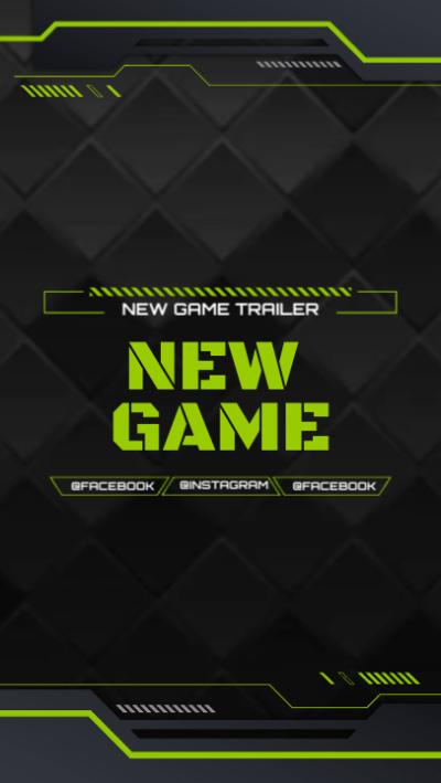 支持自定义的 New Tech Vr Game Trailer 视频模板 - FlexClip