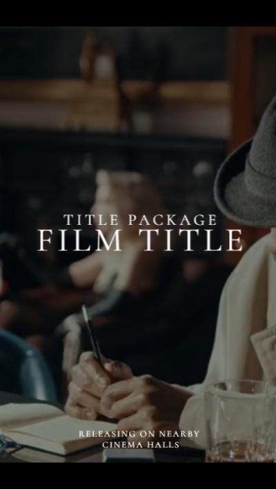 Plantilla de vídeo Old Film Title Package Credits personalizable de ...