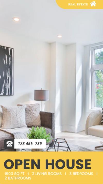 Customizable Open House Day Invite Video Template by FlexClip