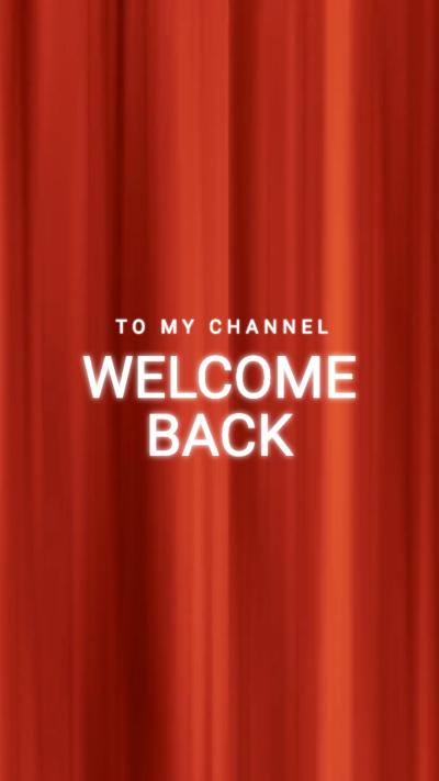 Customizable Open The Red Curtain Stage Welcome Back Art Talkshow ...