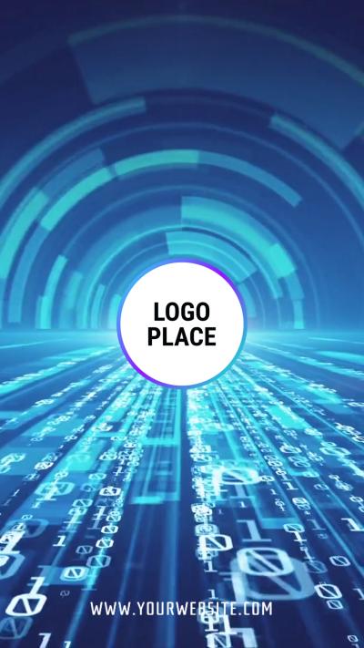 Plantilla de vídeo Particle Light Countdown Digital Technology ...