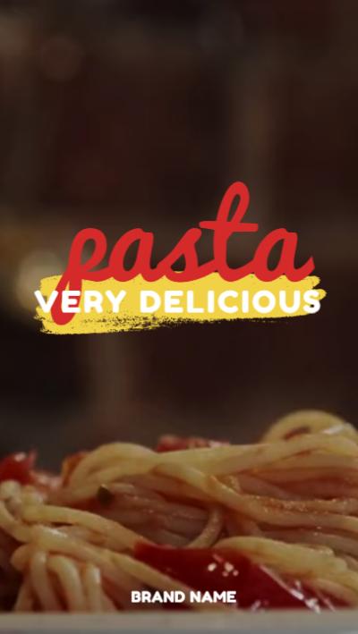 Plantilla de vídeo Pasta Ad personalizable de FlexClip