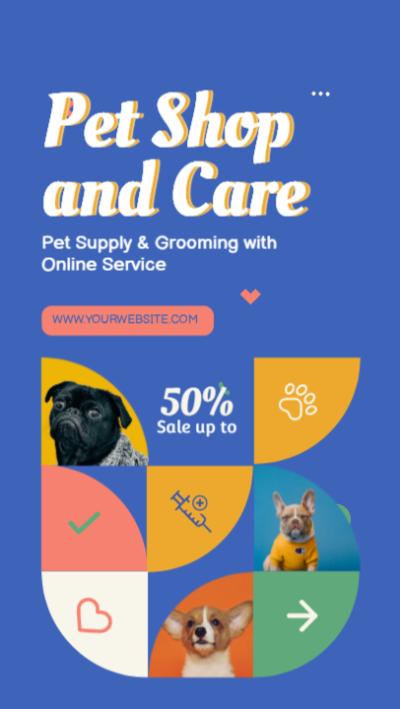 Customizable Pet Shop Feed Ad Video Template by FlexClip