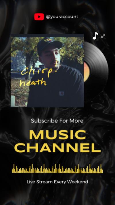 Customizable Pop Music Channel Intro Outro Video Template by FlexClip