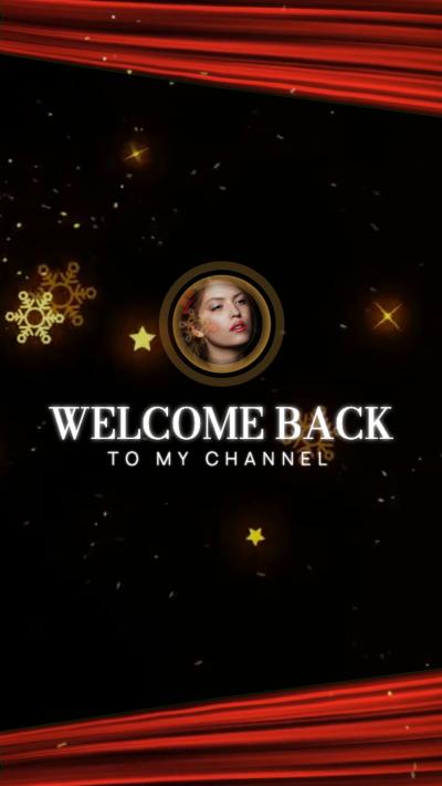 Customizable Red Curtain Open Stage Animation Gold Welcome Back Youtube ...