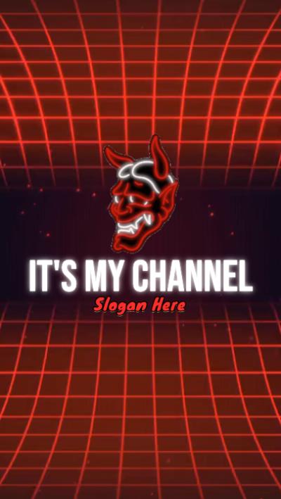 Customizable Red Neon Light Future Game Youtube Channel Intro Outro ...