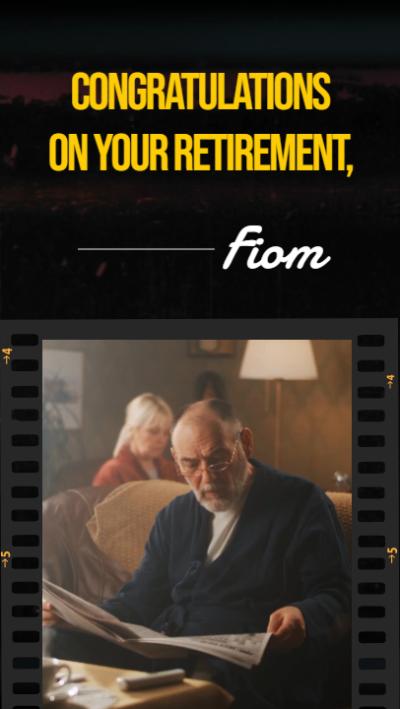 Customizable Retire Retro Celebrate Video Video Template by FlexClip