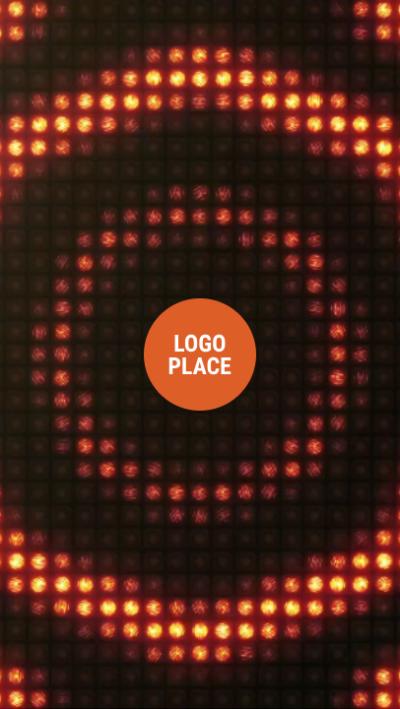 Customizable Shining Lights On Black Background Logo Video Template by ...