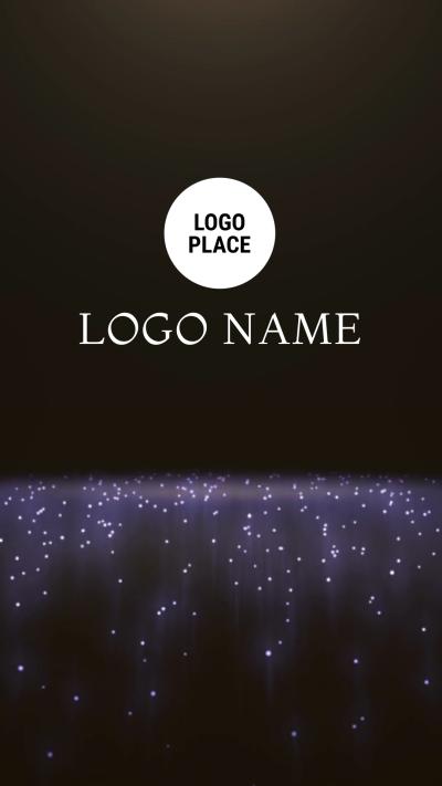 Plantilla de vídeo Simple Starlight Dot Intro personalizable de FlexClip