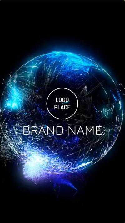 Customizable Technology Company Particle Effects Logo Intro Video ...