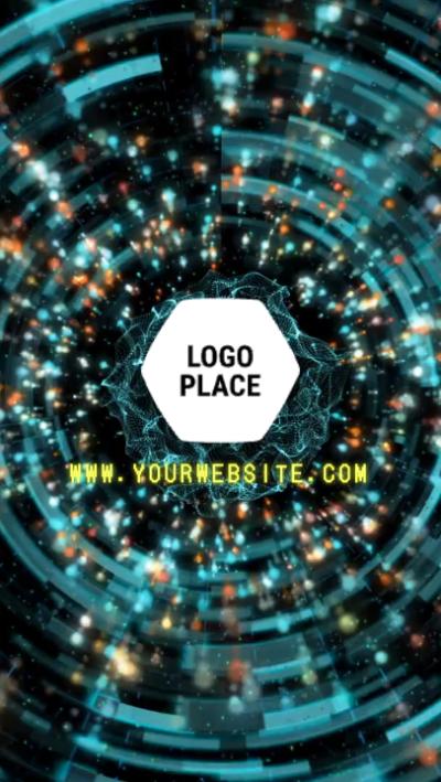 Customizable Technology Futuristic Digital Channel Logo Intro Video ...