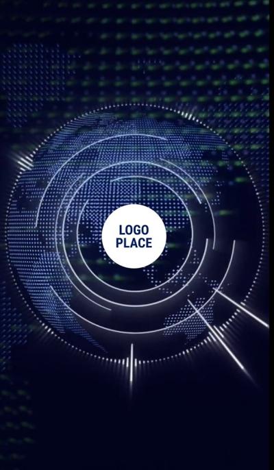 Customizable Technology News Youtube Video Intro Logo Business ...