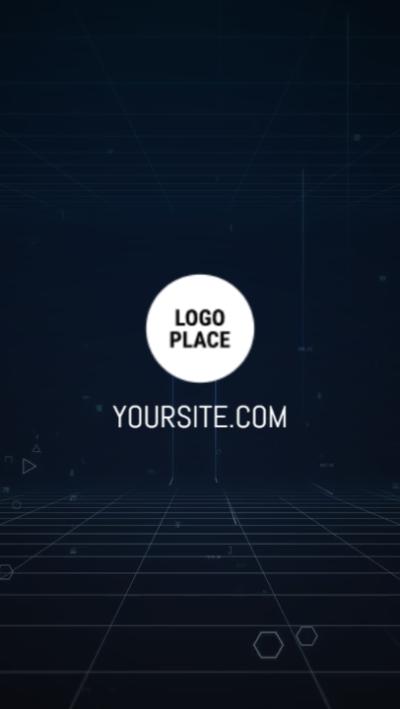 Customizable Technology Particle Digital Logo Intro Video Template by ...