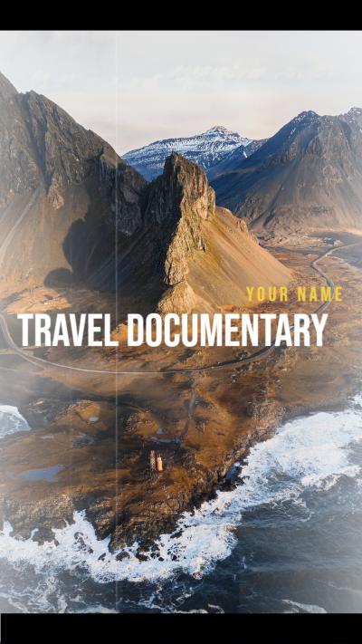 Customizable Travel Documentary Succinct Slideshow Title Photo Video ...