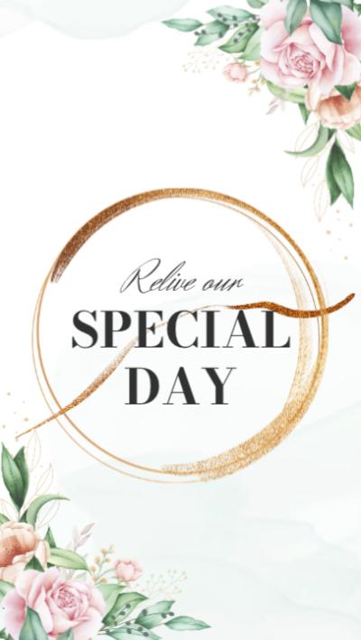 Customizable Wedding Love Anniversary Memories Slideshow Video Template ...