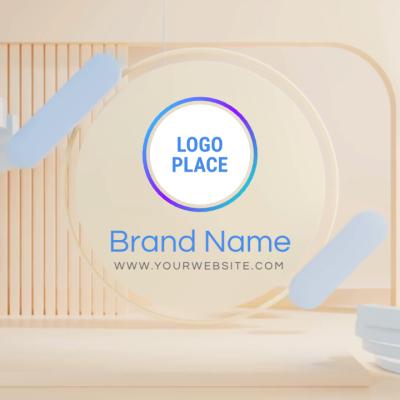 Customizable 3d Background Brand Logo Reveal Intro Video Template by ...