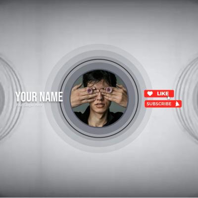 Customizable Abstract Art Line Youtube Subscribe Intro Video Template ...