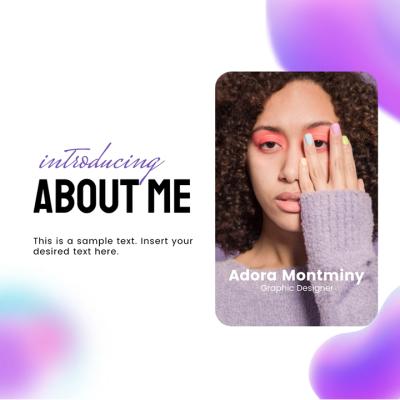 Customizable Abstract Purple Portfolio Business Presentation Video ...