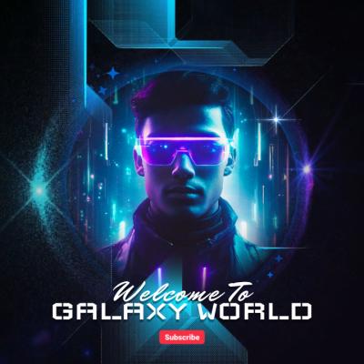 Customizable Abstract Tech Space Universe Galaxy Imagine World Future ...