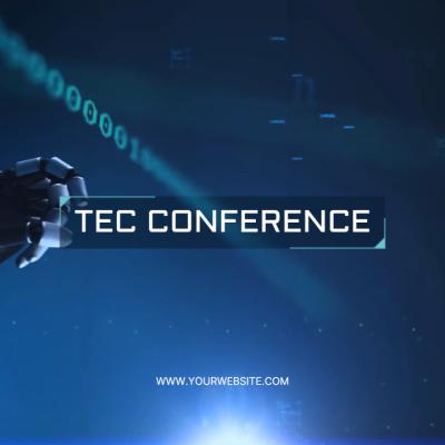 支持自定義的 Ai Technology Conference About The Future 視頻範本 - FlexClip