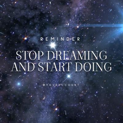 Customizable Bokeh Universe Galaxy Future Mood Night Motivational Quote ...