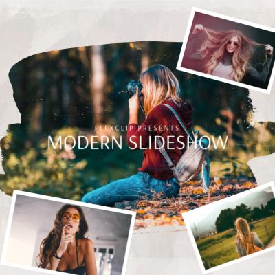 Customizable Brush Minimalist Life Slideshow Video Template by FlexClip