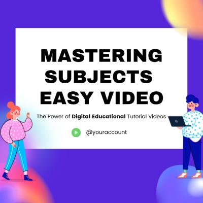 Customizable Business Digital Educational Tutorial Video Template by ...