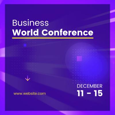 Customizable Business World Conference Promo Video Template by FlexClip