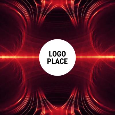 Plantilla de vídeo Circular Rays Intro personalizable de FlexClip