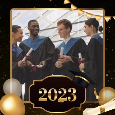 Plantilla de vídeo College University Gold Graduation Ceremony Collage ...