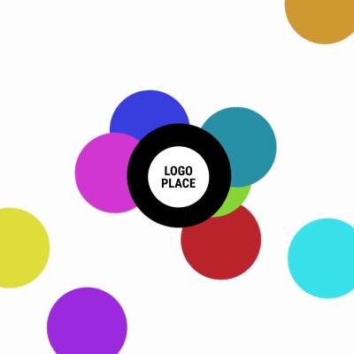 Customizable Color Circle Simple Intro Video Template by FlexClip
