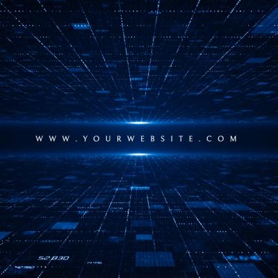 Customizable Elegant Tech Bokeh Business Logo Intro Outro Video ...