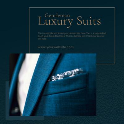 Customizable Facebook Gentleman Luxury Suits Ad Video Template by FlexClip