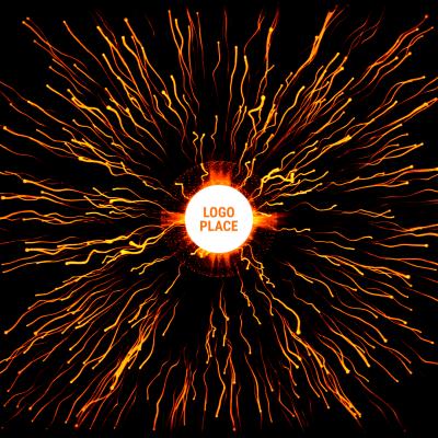Customizable Flame Particle Explosion Logo Reveal Animation Intro Video ...