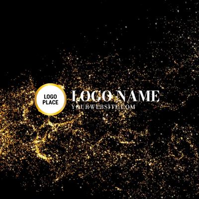 Customizable Golden Particle Business Logo Opener Intro Video Template by FlexClip