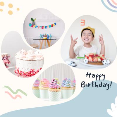 Customizable Happy Birthday Collage For Baby Video Template by FlexClip