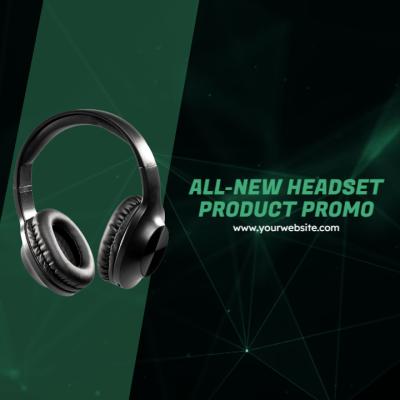 Customizable Headset Discount Facebook Ad Sale Video Template by FlexClip