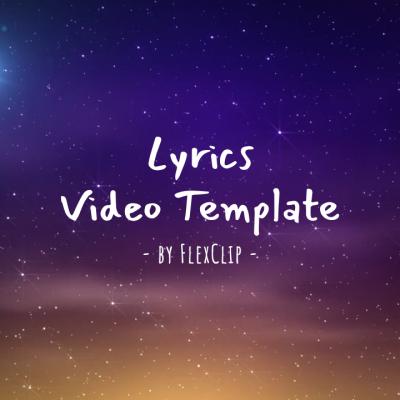 Customizable Lyrics With Background Video Template by FlexClip