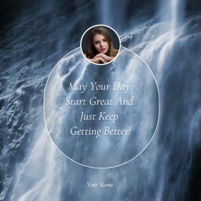 Plantilla de vídeo Minimalism Quotes Nature Spring Water Intro ...