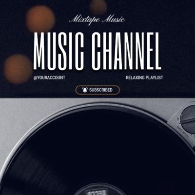 Customizable Minimalist Simple Typography Classic Disc Style Music ...