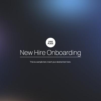 Customizable Modern New Hire Onboarding Company Presentation Video ...