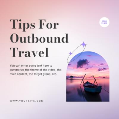 Modèle de vidéo Modern Outbound Travel Tips personnalisable par FlexClip