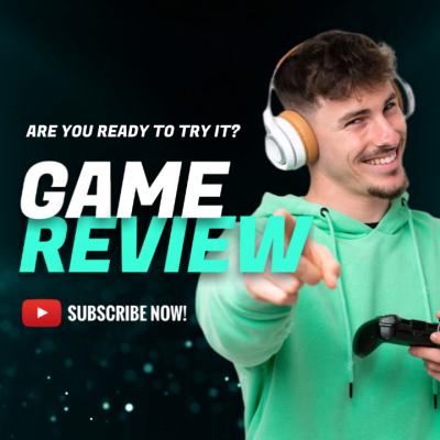 Customizable Neon Gaming Review Subtitle Youtube Thumbnail Intro Outro ...