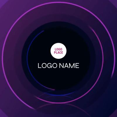 Modèle de vidéo Purple Logo Intro personnalisable par FlexClip