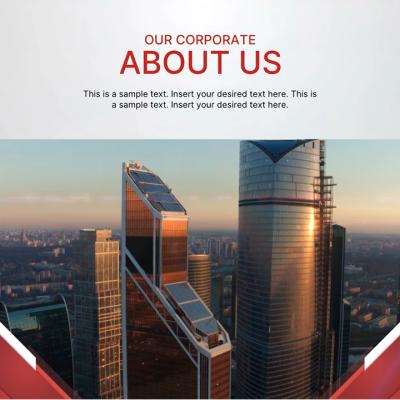 Plantilla de vídeo Red Business Introduction Package personalizable de ...