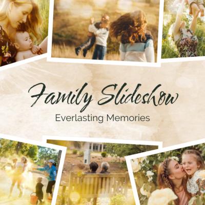 Customizable Retro Watercolor Bokeh Family Memorise Photo Collage ...