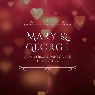 Plantilla de vídeo Romantic Anniversary Love Slideshow personalizable ...