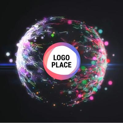 Customizable Tech Color Logo Intro Outro Video Template by FlexClip