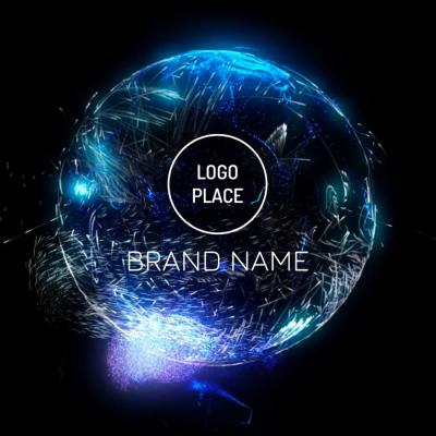 Customizable Technology Company Particle Effects Logo Intro Video ...