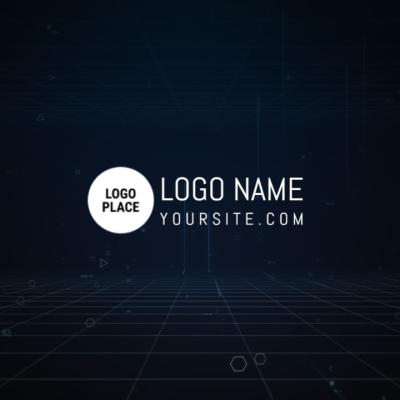 Customizable Technology Particle Digital Logo Intro Video Template by ...